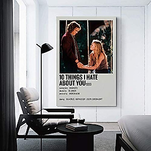 YTSLJ 90 S Aesthetic for Room Poster 10 Things I Hate About You Canvas Art Poster and Wall Art Picture Print Modern Family Bedroom Decor Posters 16x24inch(40x60cm)