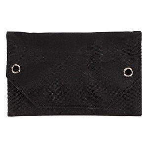 10W USB Solar Panel Charger, Waterproof IP67, Polycrystalline Silicon, Foldable with 24% Conversion Efficiency, Portable for Outdoor Energy Emergencies (Black)