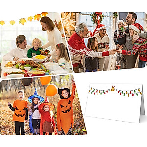 Christmas Party Seating Cards,Name Place Cards for Table Setting,Food Labels for Party Buffet,Place Cards for Weddings,Reserved Seating Signs,Tent Cards,Party Supplies,Set of 25 Seat Cards-Z5