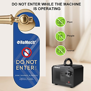 ROMECH Ozone Generator 30,000mg/h, High Capacity Ionizer Air Purifier Ozone Odor Eliminator for 4000sq.ft. Home, Basement, Kitchen (Black)