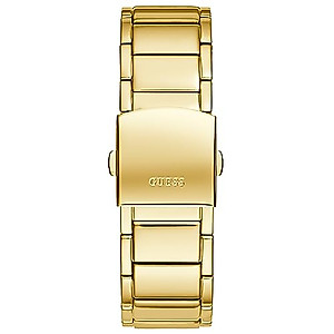 GUESS Men's 43mm Watch - Gold Tone Strap Champagne Dial Gold Tone Case