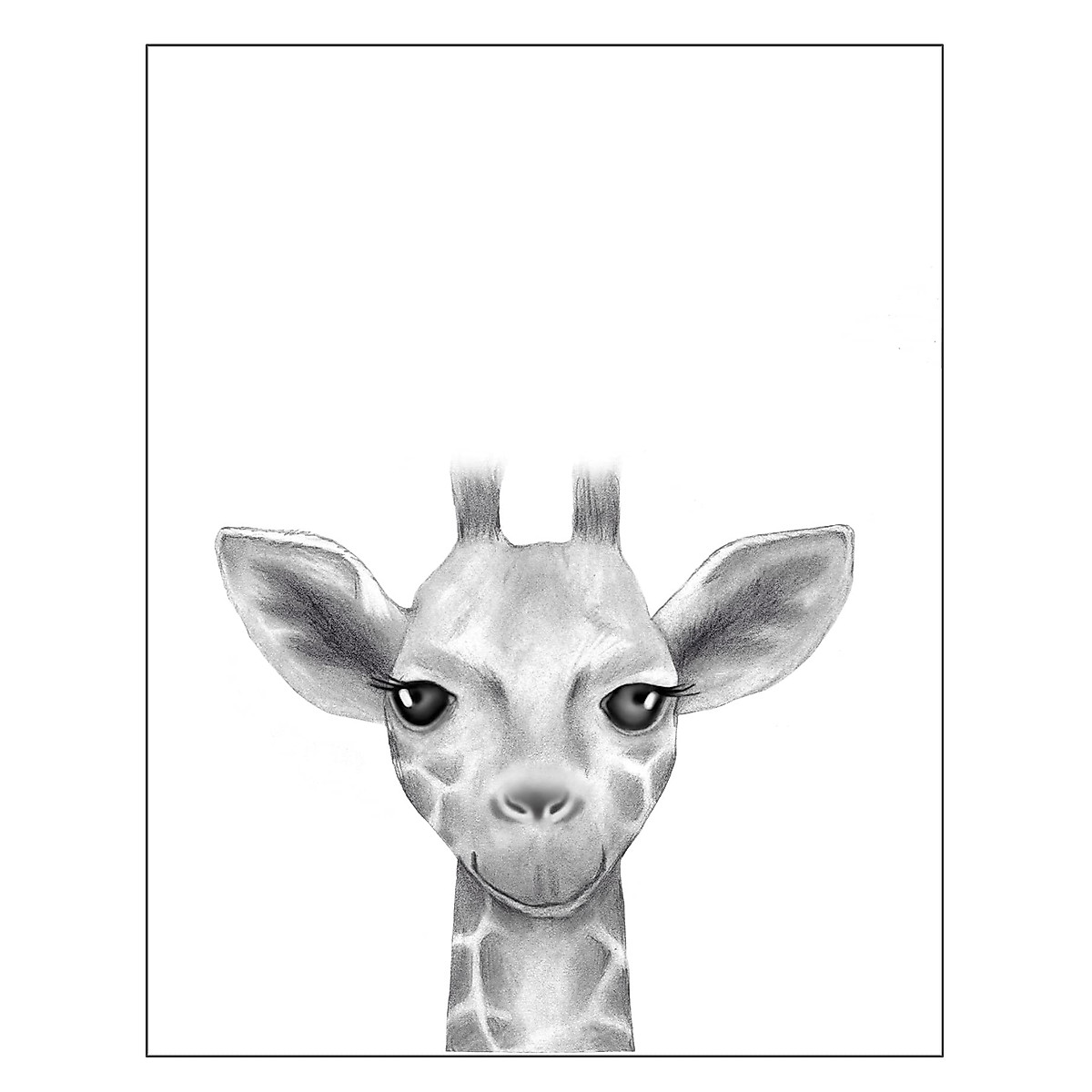 Baby Animal Nursery Prints |Set of 6| Neutral Woodland and Safari Artwork for Wall Decor (11in x 14in)