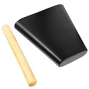 Cowbell bass cowbell with Stick Kids Percussion Instrument Drum Cowbell Beater Stick Children Cheering Bell Metal Balck Noise cowbell beater stick Maker drum cowbell