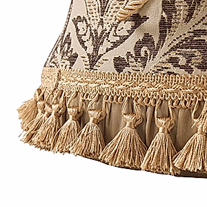 Jennifer Taylor Home Leona Decorative Ottoman, Brown