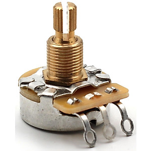 CTS 500k pot, 500k potentiometer guitar potentiometer for volume and tone, short Split Shaft Audio Taper Pots - Set of Four (4X) - 10% Tolerance - TAOT The Art Of Tone