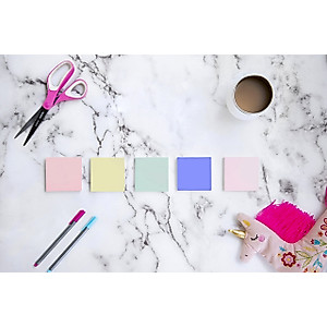 Post-it Greener Notes, 3x3 in, 24 Pads, America's #1 Favorite Sticky Notes, Sweet Sprinkles Collection, Pastel Colors, Clean Removal, 100% Recycled Material (654R-24CP-AP)