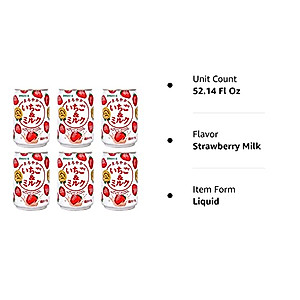 Sangaria Strawberry Milk, Extremely Popular in Japan - 8.69 Fl Oz | Pack of 6