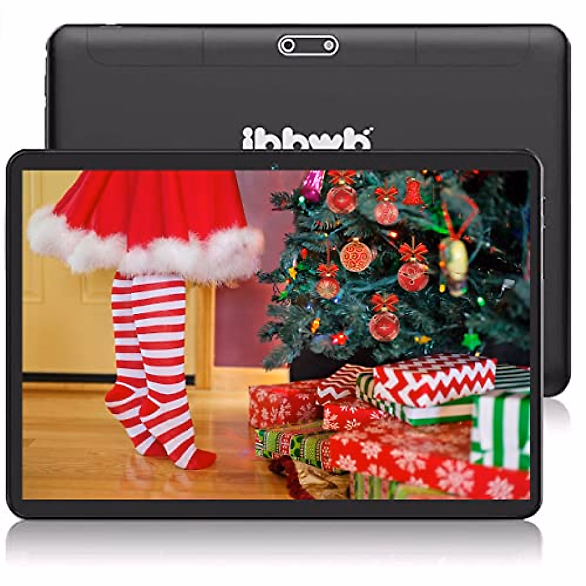 Android Tablet 10 Inch, 5G WiFi Tablet, Quad-Core Processor, 1GB RAM, 16GB ROM,800x1280 Touch Screen Full HD Display, Bluetooth, GPS, OTG – Black