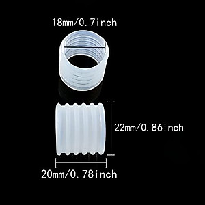 ITROLLE 50PCS Non-Slip Rubber Clothing Hanger Grips Clothes Hanger Strips Use for Wood and Plastic Hangers