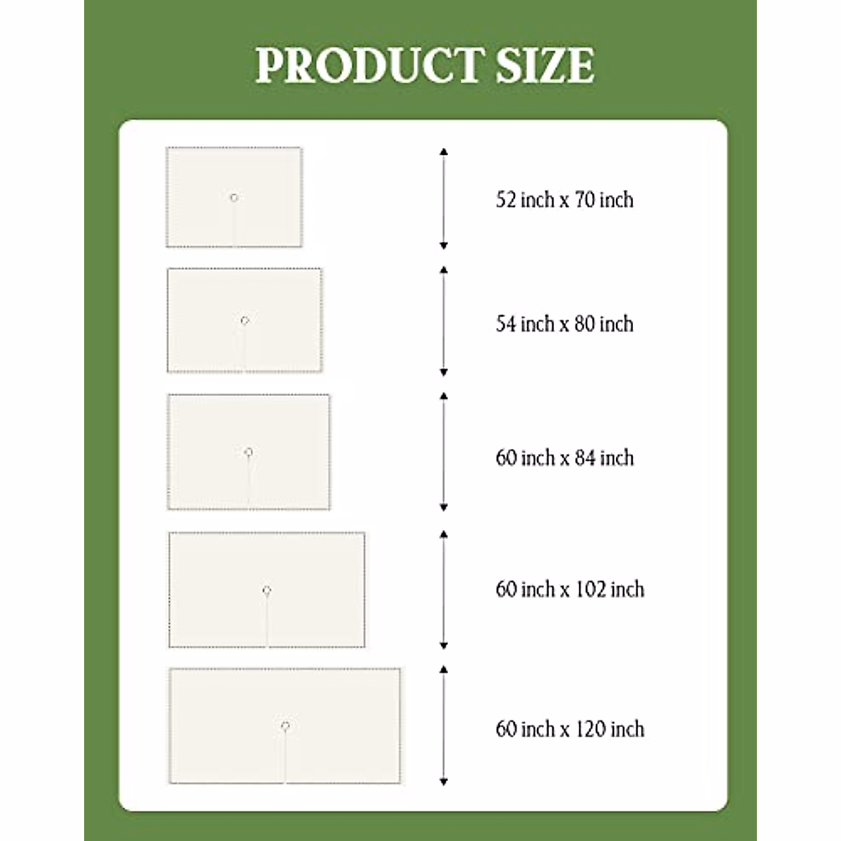 EZON-CH Outdoor Tablecloth with Umbrella Hole Zipper 60"x84", Farm Corn Rustic Wood Grain Rectangle Waterproof Table Cloth Table Covers for Dining, Garden, Courtyard, Patio, Camping, Picnic