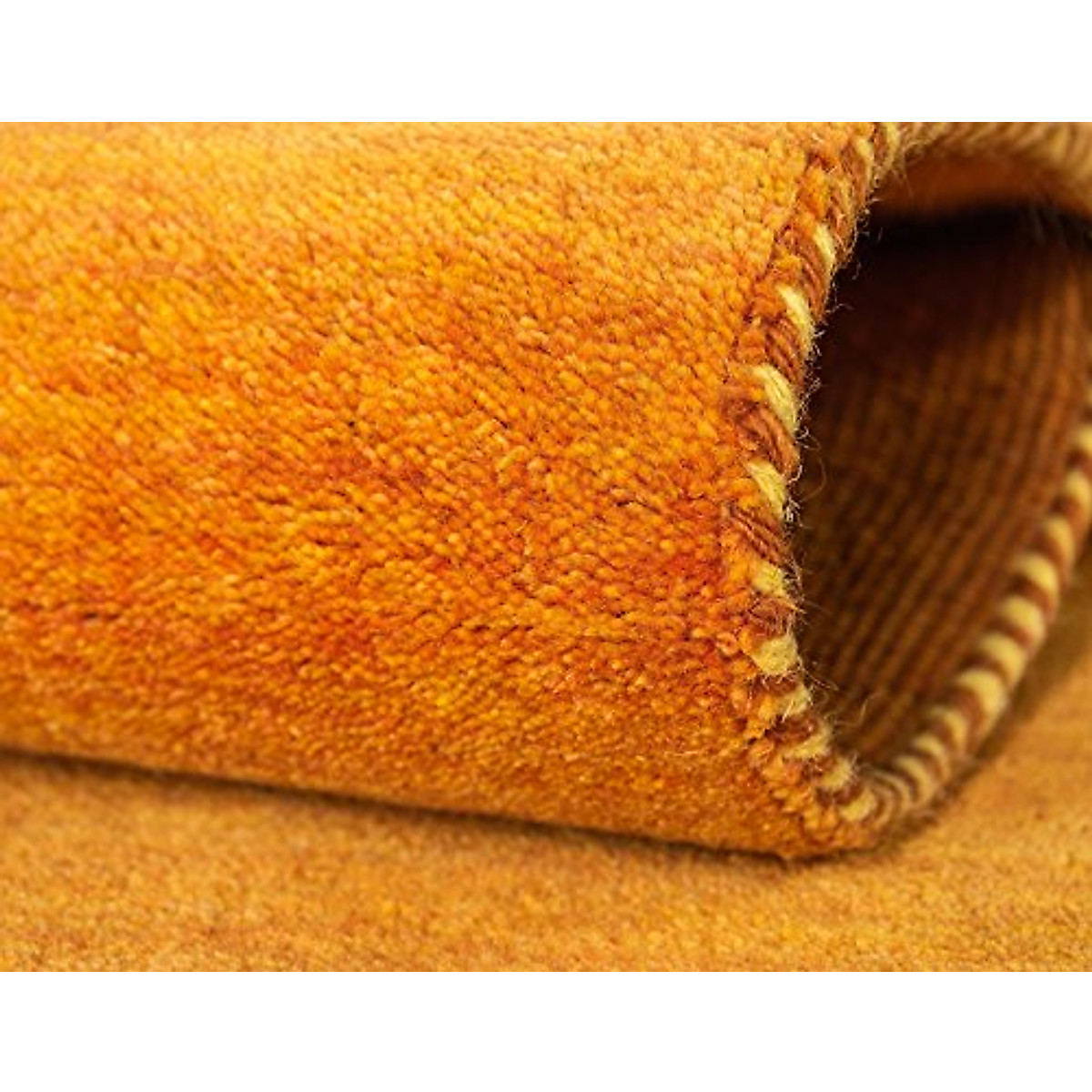 Unique Loom Solid Gava Collection 100% Natural Twisted Wool Modern Terracotta Area Rug (8' x 12')