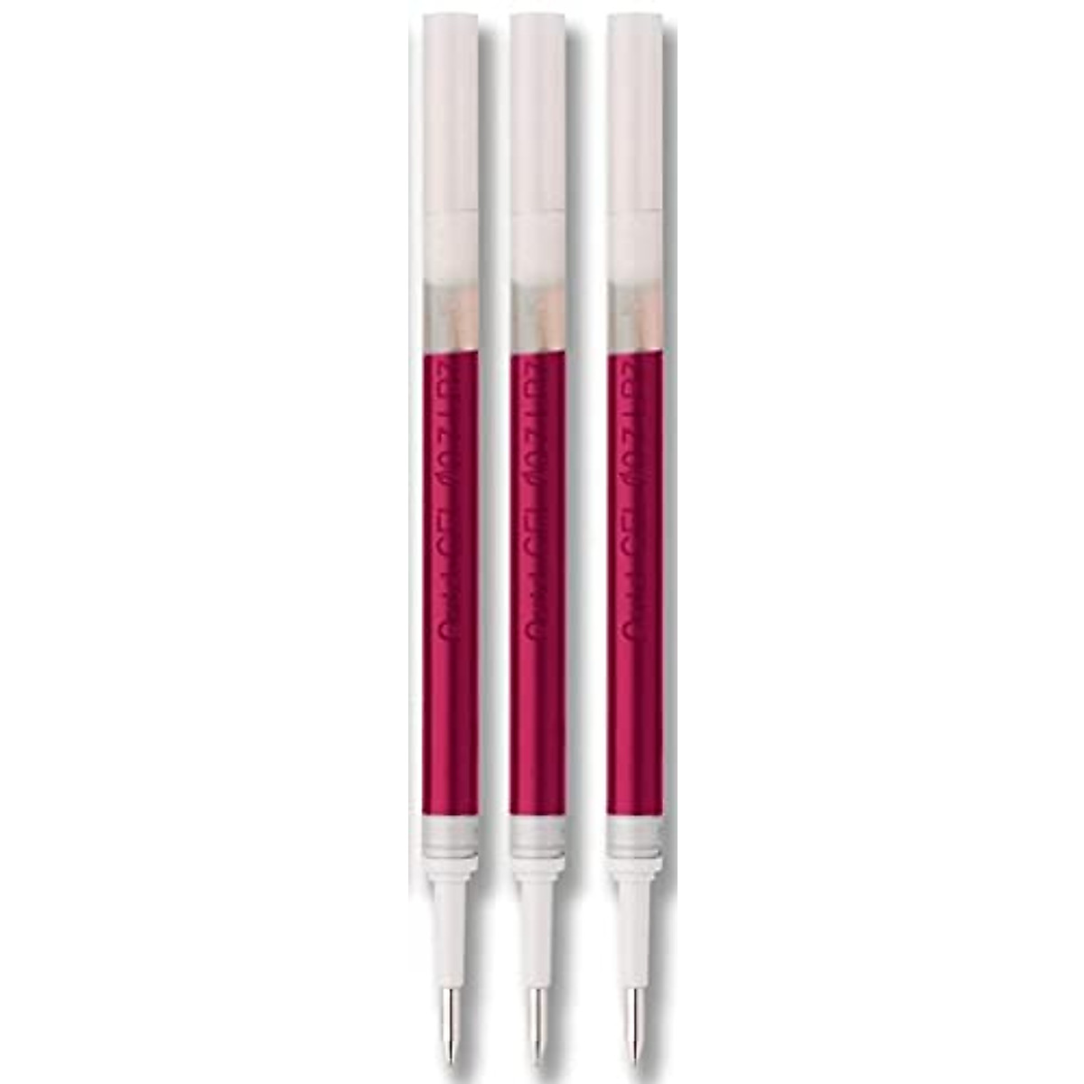 Pentel EnerGel 0.7 mm Liquid Gel Ink Pens - Pack of 5 Pink Deluxe RTX Energel Pens with 3 Refills