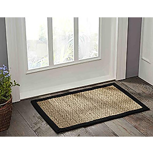 Chesapeake Seagrass Area Rug with Black border (24"x36")