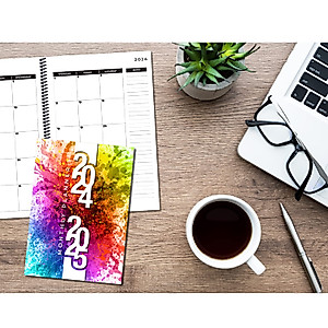 2024-2025 Monthly Planner, Jan-Dec, 7"x10", 100lb Cover, Spiral Bound, 2 Year Calendar Great For Home, Office & School Scheduling