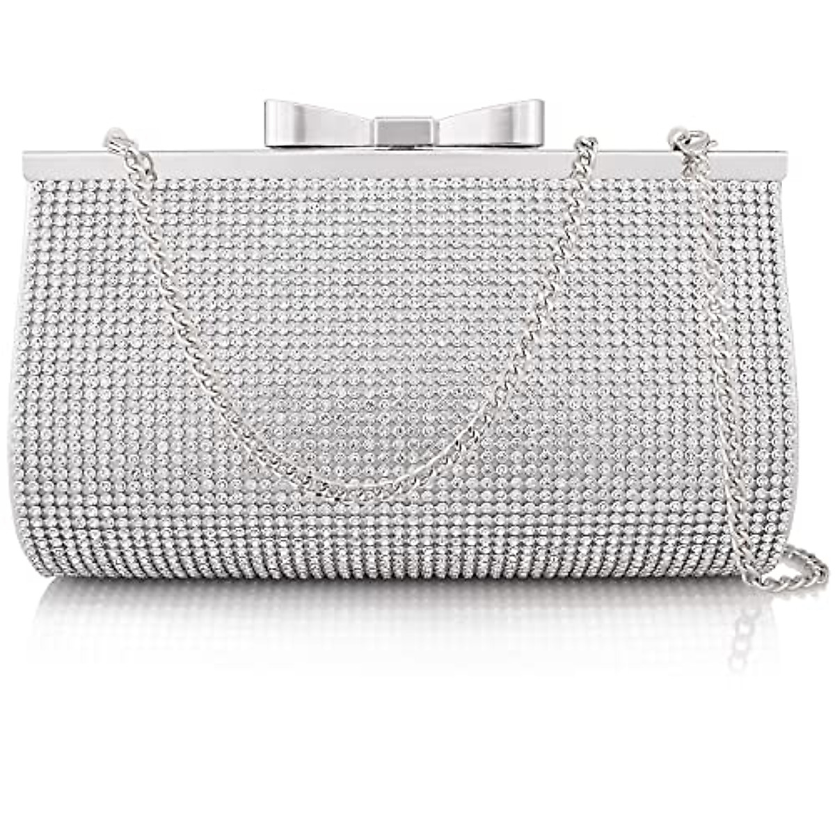 Sumnn Evening Clutch Bag Cocktail Prom Sparkly Rhinestone Crystal Bride and Bridesmaid Wedding Party Formal Purses for Women