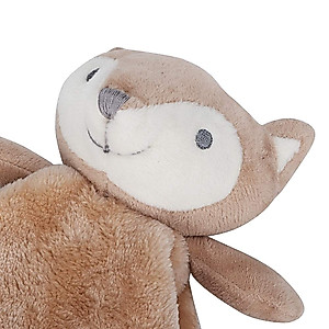 FastUU Baby Crib Soother, Baby Security Blanket Cute Shape Crystal Velvet Cartoon Pattern for Baby(Fox)