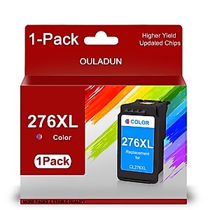 CL-276XL Color Ink Cartridge Replacement for Canon 276 276XL CL-276 Compatible to Pixma TS3522 TR4720 TR4700 TR4722 TS3500 TS3520 Printer High Yield (1 Pack)