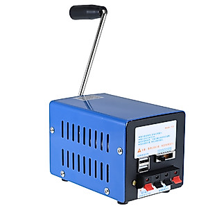 20W Portable Generator for Camping, Hand Crank Generator, Small Camping Generator, VQP Off Grid Living Supplies, Manual Power Supply Emergency Backup