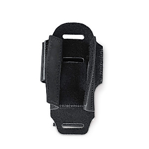 Levy's Leathers Wireless Transmitter Bodypack Holder; Black Leather (MM14-BLK)