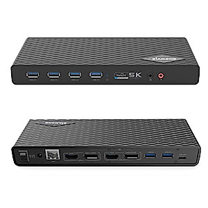Diamond Multimedia (DS6950) Ultra Dock 5K/4K USB Type-C, Type-A Docking Station and Compatible with Thunderbolt 3 Laptops/Desktop PC’s
