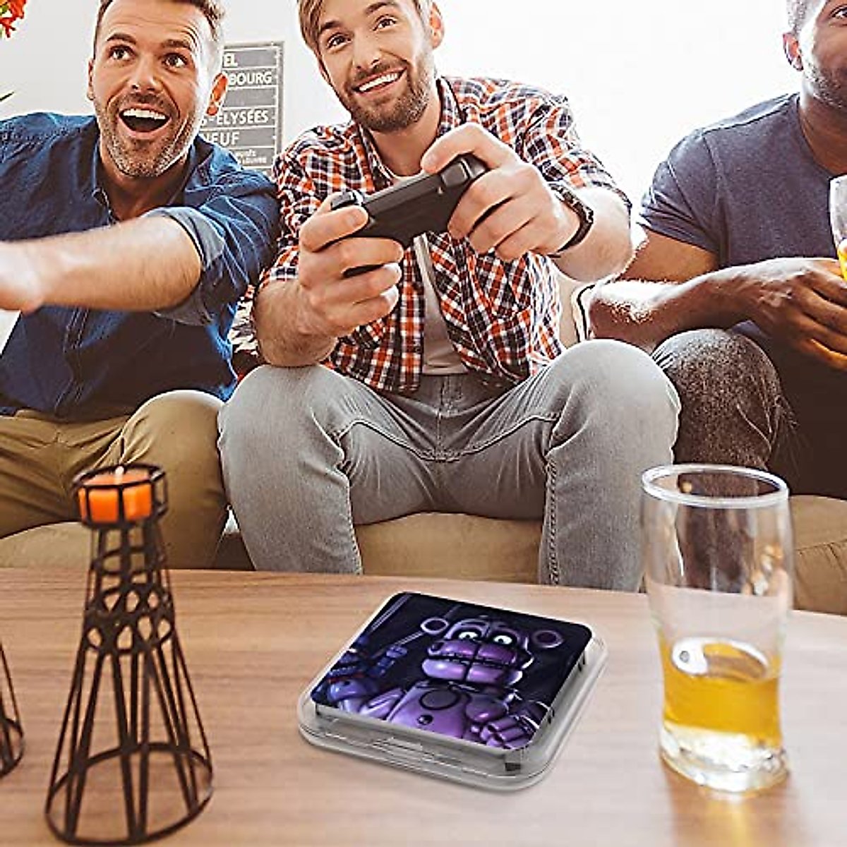 F-NAF Game Card Case Compatible with Switch Games - 12 Slots Storage Box, Slim and Portable Protective Shell Storage Bag.