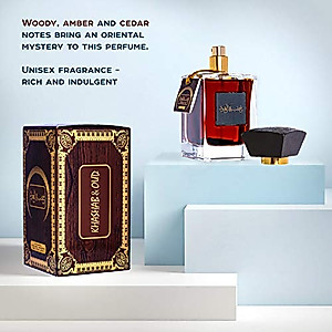 ARABIYAT Khashab & Oud Brown - Eau De Parfum Oriental, Woody & Cedar Perfume for Men & Women 100ml