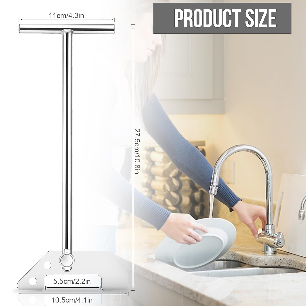 Trajihye Garbage Disposal Unjamming Wrench, Compatible with Waste King,Moen and InSinkErator Garbage Disposal - Quick Blockage Removal From Above The Sink