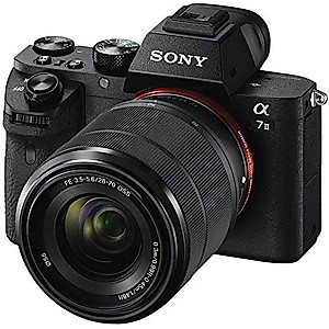 Sony Alpha A7 II Digital Camera & 28-70mm FE OSS Lens with 64GB Card + Case + Battery & Charger + Tripod + Tele/Wide Lens Kit