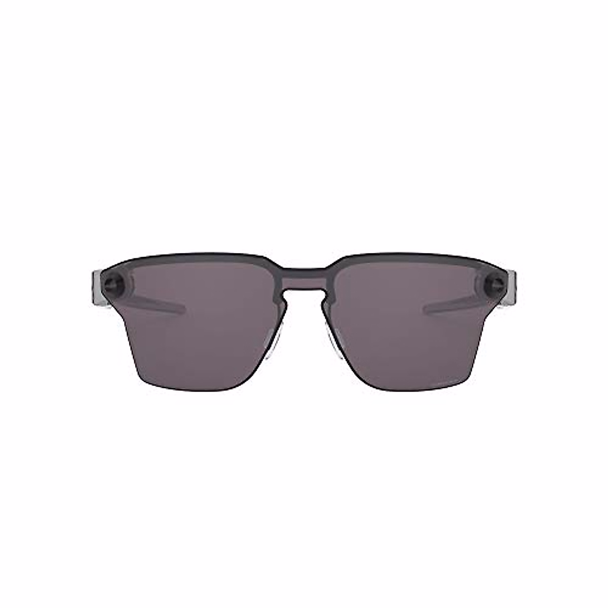 Oakley Men's OO4139 Lugplate Square Sunglasses, Satin Black/Prizm Grey, 39 mm
