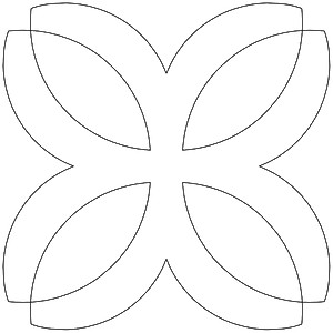 Quilting Stencils for Machine and Hand Quilting - Set of 2 Mini Reusable Beginner’s Choice and Heart Knot Design Plastic Quilt Stencil for Background, Block, Borders Patterns - with Guide