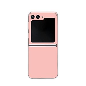 MightySkins Skin Compatible with Samsung Galaxy Z Flip 5 Full Wrap - Solid Blush | Protective, Durable, and Unique Vinyl Decal wrap Cover | Easy to Apply, Remove, and Change Styles | Made in The USA