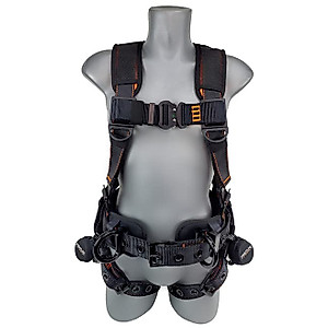 Frontline 110CTB Combat™ Lite Full Body Harness all Aluminum | Hardware Trauma Straps | OSHA and ANSI Compliant (Size: M-L)