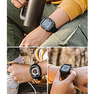 Ringke Fusion-X Guard [Watch Band + Case] Compatible with Apple Watch Ultra 2 Band with Case and Designed for Apple Watch Ultra, Shockproof Rugged Stainless Steel Guard Cover - Black