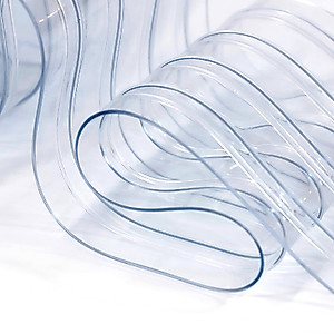 Toriexon Plastic Vinyl Replacement Strip Curtain 25' x 7.6', 0.08' Thickness Walk in Freezer Cooler Curtain Strips for Warehouse Commercial Entry Doors, Pet Doors