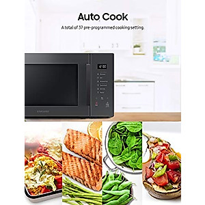 Samsung MG11T5018CC Countertop Oven with 1.1 Cu. Ft. Capacity Element Counter Top Grill Microwave, Charcoal