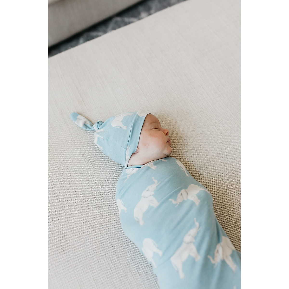 Copper Pearl Large Premium Knit Baby Swaddle Receiving Blanket Peanut