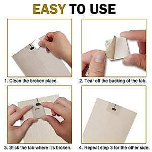 Vertical Blind Repair Tabs/Blind Fixer Tabs/Verticle Blind Repair Kit for Vertical Blinds Replacement Slats（40pcs）
