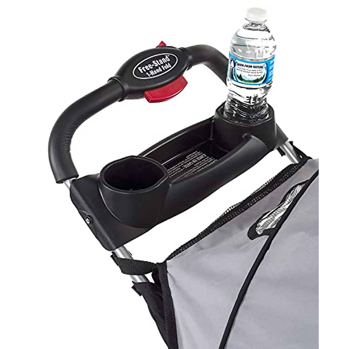 Kolcraft Cloud Plus Lightweight Easy Fold Compact Toddler Stroller and Baby Stroller for Travel, Large Storage Basket, Multi-Position Recline, Convenient One-hand Fold, 13 lbs - Slate Gray