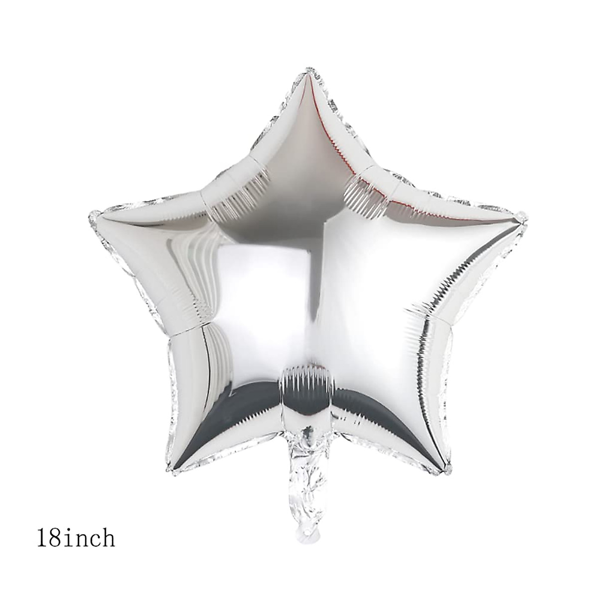 Chaungfu 5 Pcs Astronaut Balloons Rocket Foil Balloons Outer Space Theme Birthday Party Decorations Supplies Big Foil Mylar Number Helium Global for Boy Party Decor Favors - Silver 8