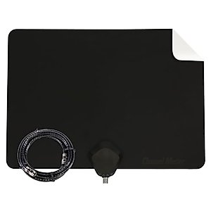 Channel Master FLATenna - Indoor Digital HDTV Antenna, 12' Coaxial Cable, Superior Reception Range & Signal Reliability, Supports 4K Smart TVs, OTA Broadcast & NextGen TV, Easy Install