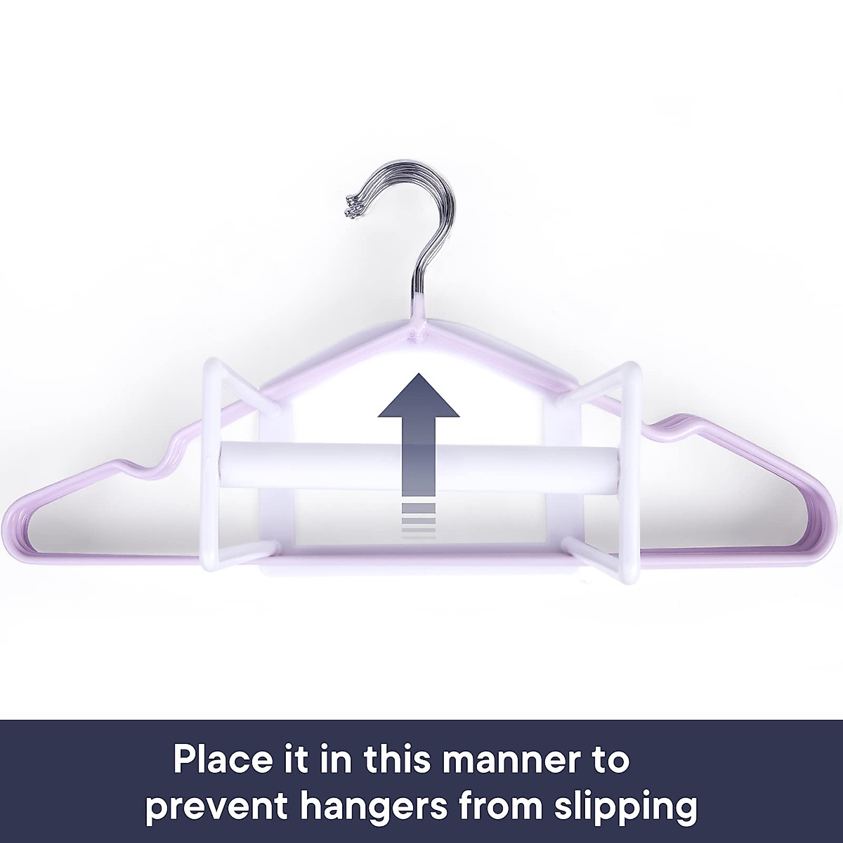 HAKDAY Hanger Stacker Organizer Stand, White Portable Hanger Holder Laundry Room Organization Hanger Rack Storage