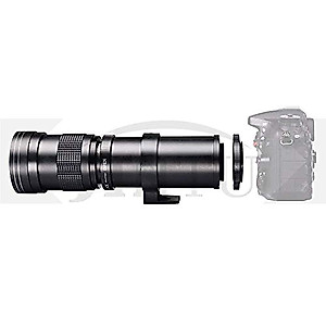 JINTU 420-800mm f/ 8.3-F16 Manual Telephoto Camera Zoom Lens for Canon EOS DSLR Cameras 4000D 90D 60D, 70D 77D, 70D,80D, 850D 650D, 750D, 7D, T7i, T7s, T7, T6s, T6i, T6, T5i, T5, SL2 SL1 Digital