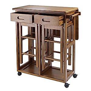 Winsome Wood Suzanne Kitchen, Square, Teak