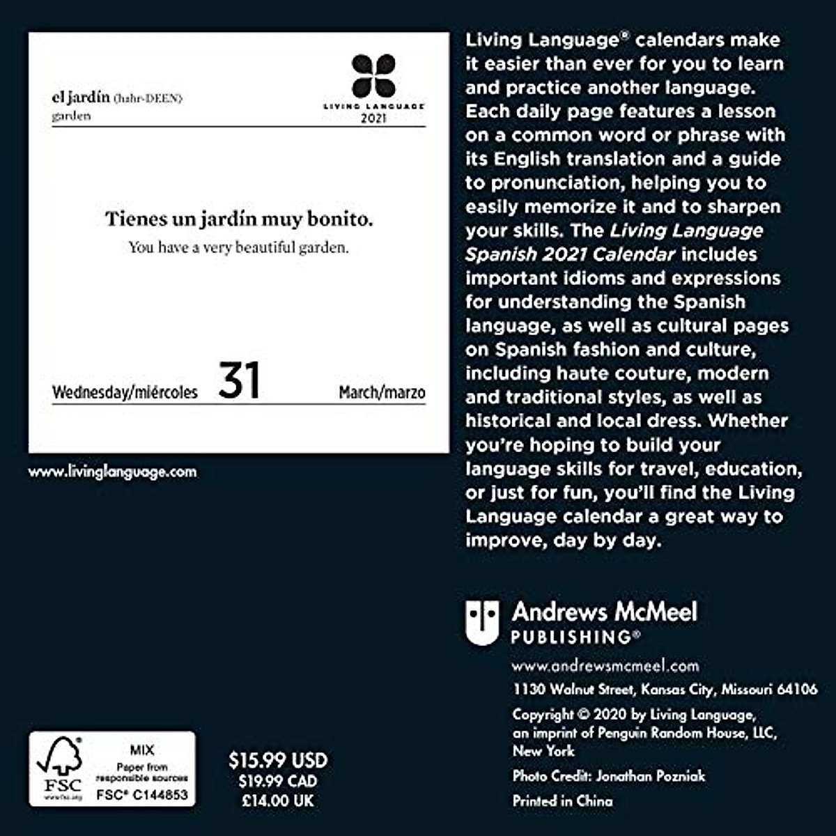 Living Language: Spanish 2021 Day-to-Day Calendar