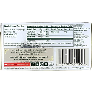 Kerrygold Unsalted Butter Sticks, 8 Ounce (Pack of 20)