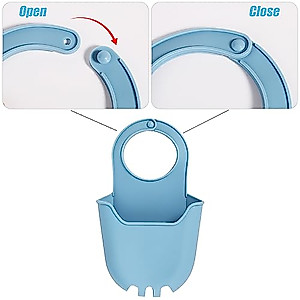 Storage Pouch for Bogg Bag, Insert Silicone Bag Pouch Storage Pouch Compatible with Bogg Bags Travel Accessory Organizer for Lipstick, Sunglasses, Daily Necessities Storage (Blue)