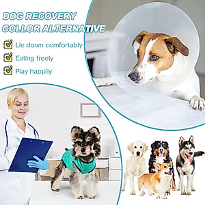 Etdane Dog Recovery Suit After Surgery Onesies Female Male Dog Surgical Vest Pet E-Collar Alternative for Small Medium Dog Pink/X-Large