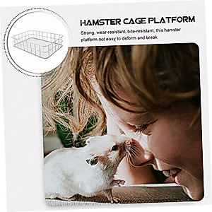 Hamster Platform Small Animal Cages Squirrel Toys Pet Toys Small Animal Habitat Ferret Hammock Hamster Ladder Hamster Supplies Iron Chinchilla Toy Decorative Chinchilla Toy White