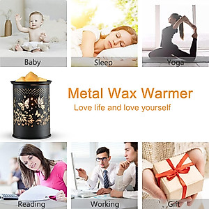 kobodon Metal Wax Warmer,Wax melt Warmer,Candle Wax Burner, Electirc Wax Melt Warmer Candle Melter as Gifts for Moms Grandma Women Girls(Butterfly)……