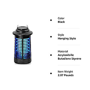 TOMPOL Bug Zapper for Indoor and Outdoor, 4200V Electric Mosquito Zapper, High Powered Pest Control Waterproof, Insect Killer for Home, Kitchen, Backyard, Camping